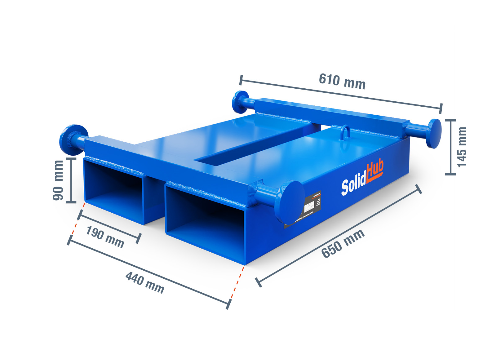 Traverse für Big-Bags GTB1000, 1.000 kg Tragkraft, lackierter Stahl ...