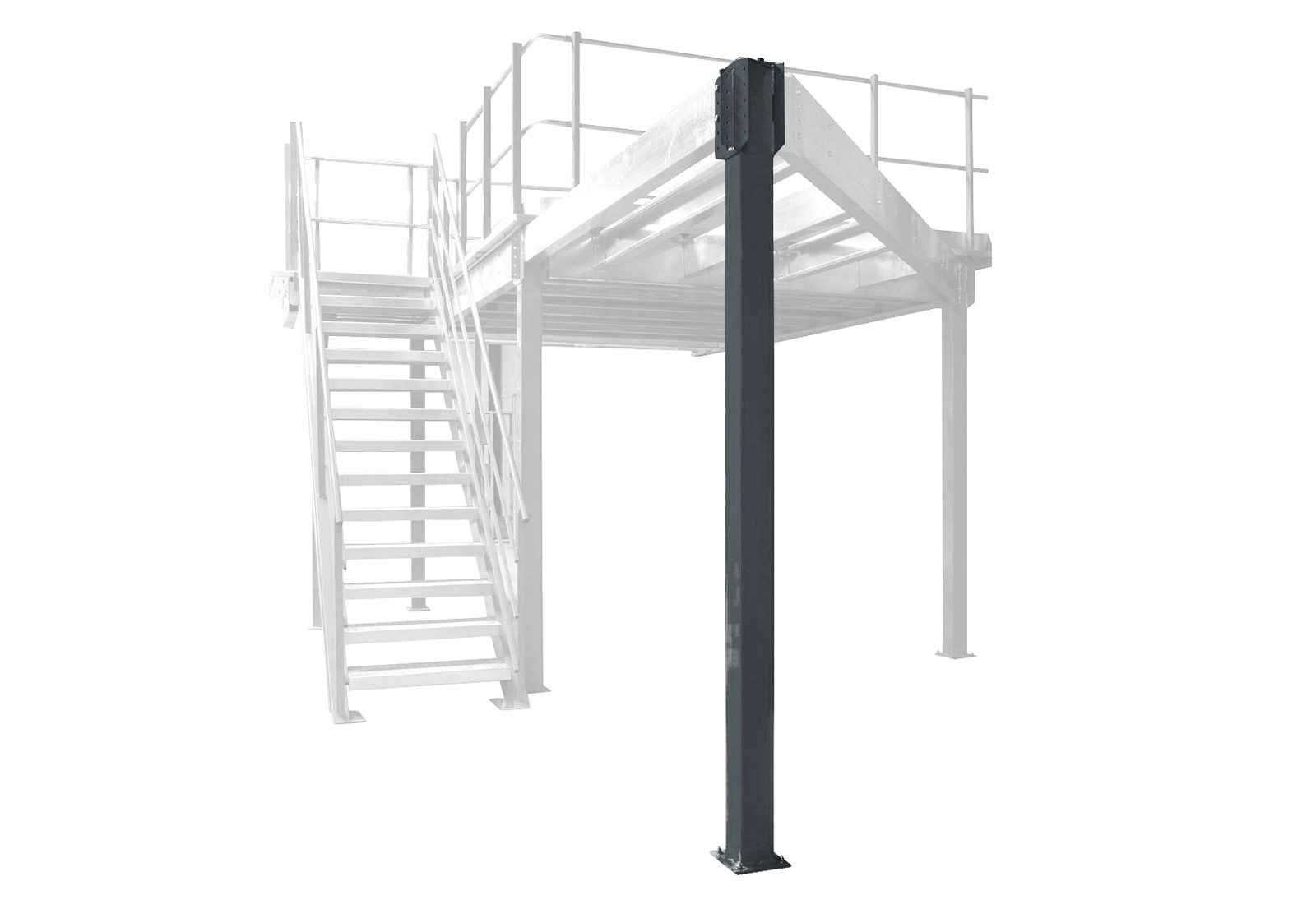Lagerbühne: Modul A, Grundmodell mit Treppe und Übergabestation, 4.000 ...